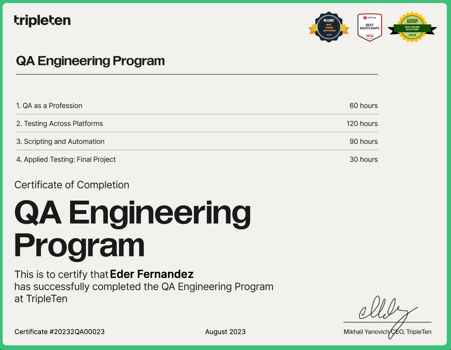 Eder Fernandez Portfolio